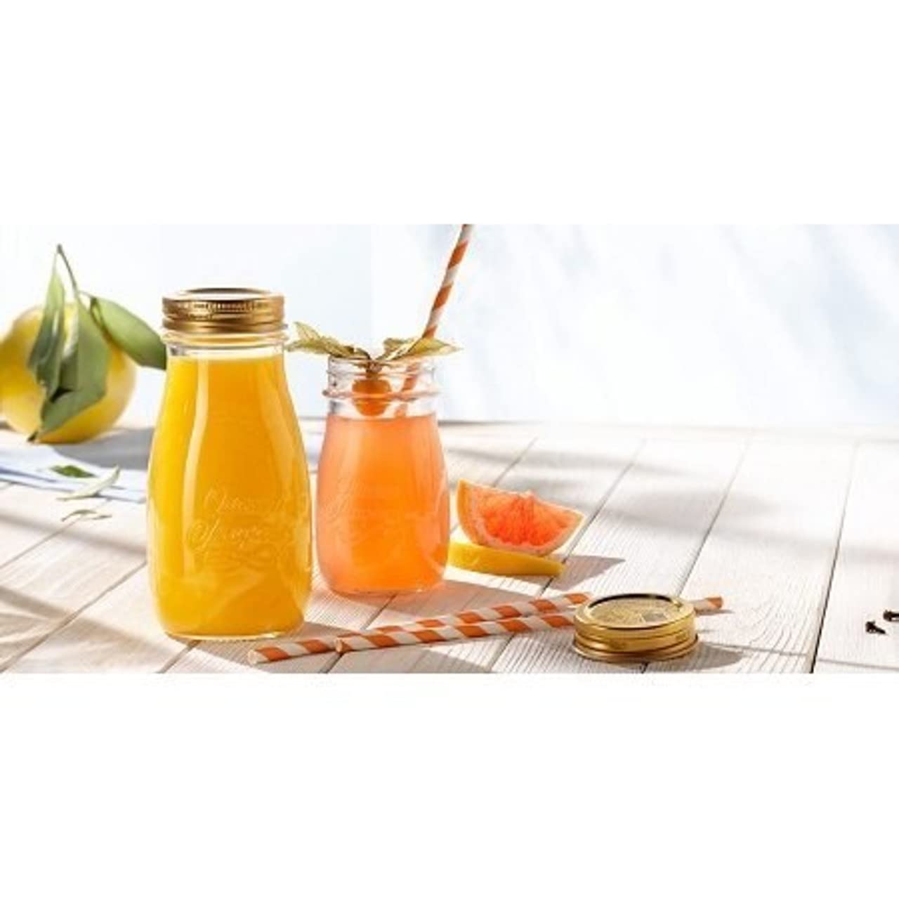 Bormioli Rocco Quattro Stagioni Milk Bottle - 0.20 Liter (6.75 oz.) - Set of 4