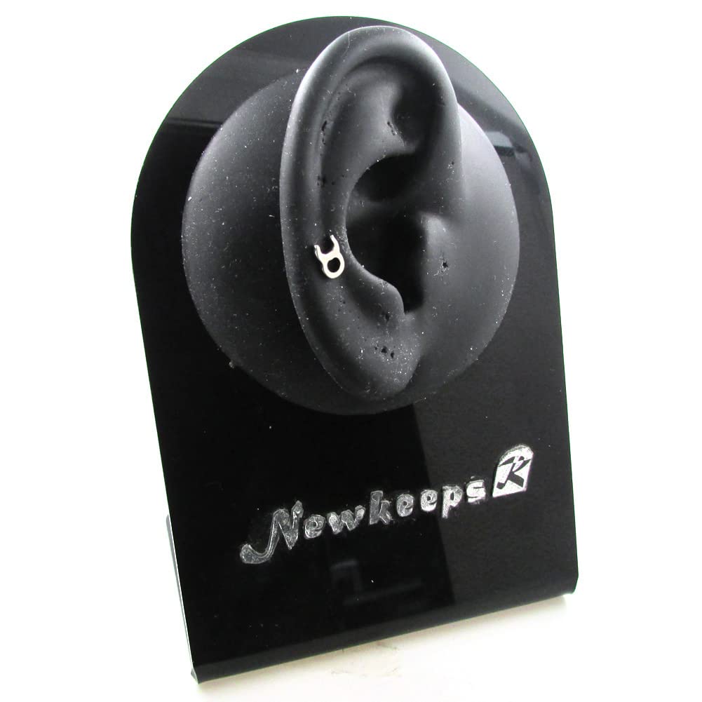 NewkeepsR 16g-Titanium Threadless Zodiac 12 Constellation Astrology Jewelry Stud Earring-Taurus