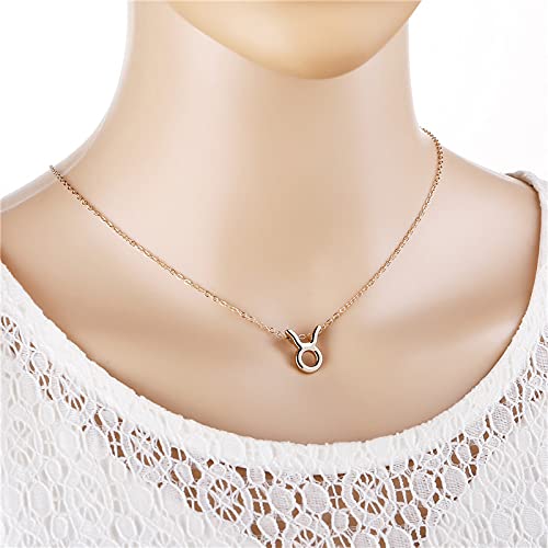 Zodiac Taurus Necklace Gift for Women - Gold Taurus Constellation Horoscope Necklace