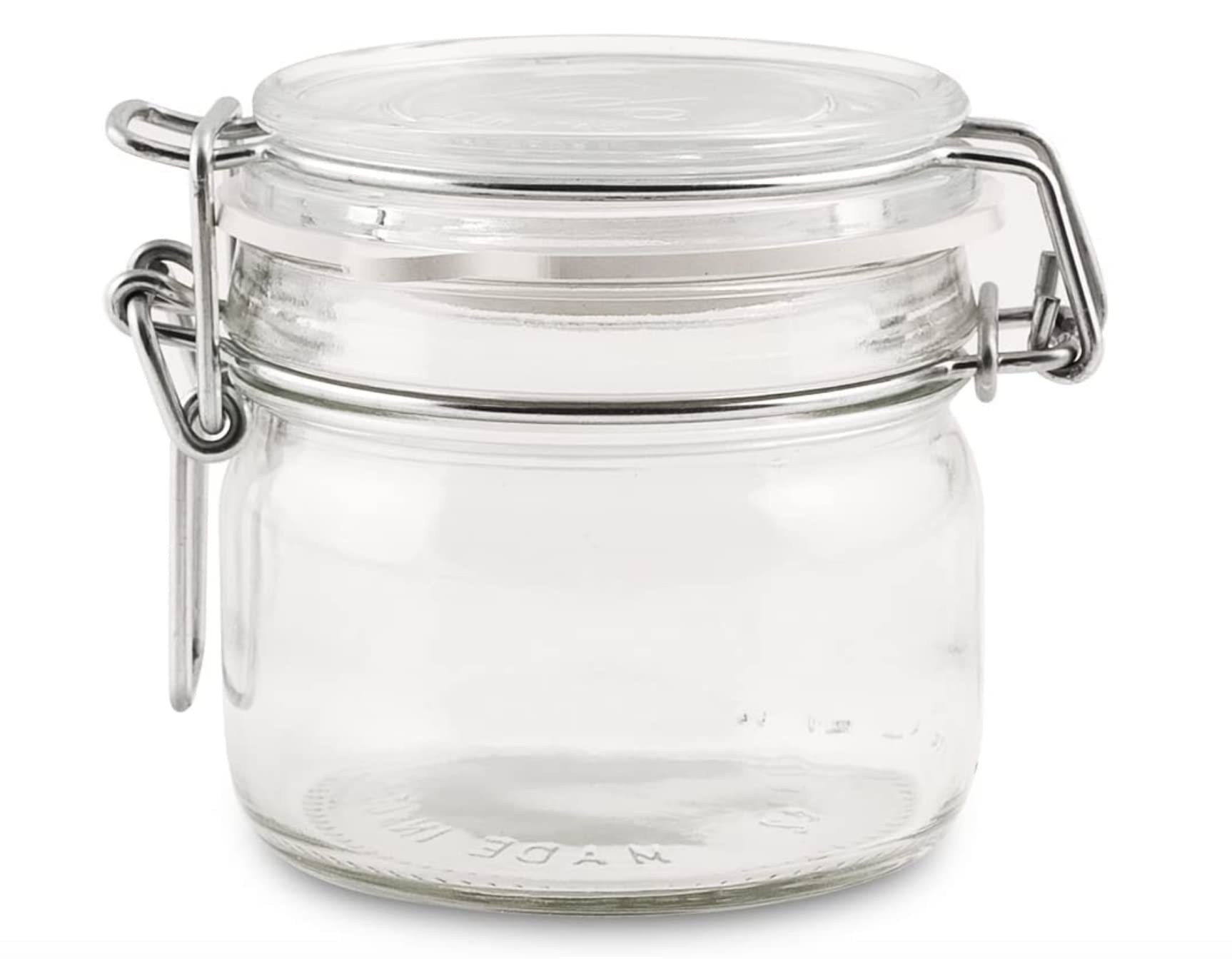 Bormioli Rocco Fido Vaso Round Jar, 4.25 Ounces, 125ml, 12 Pack.