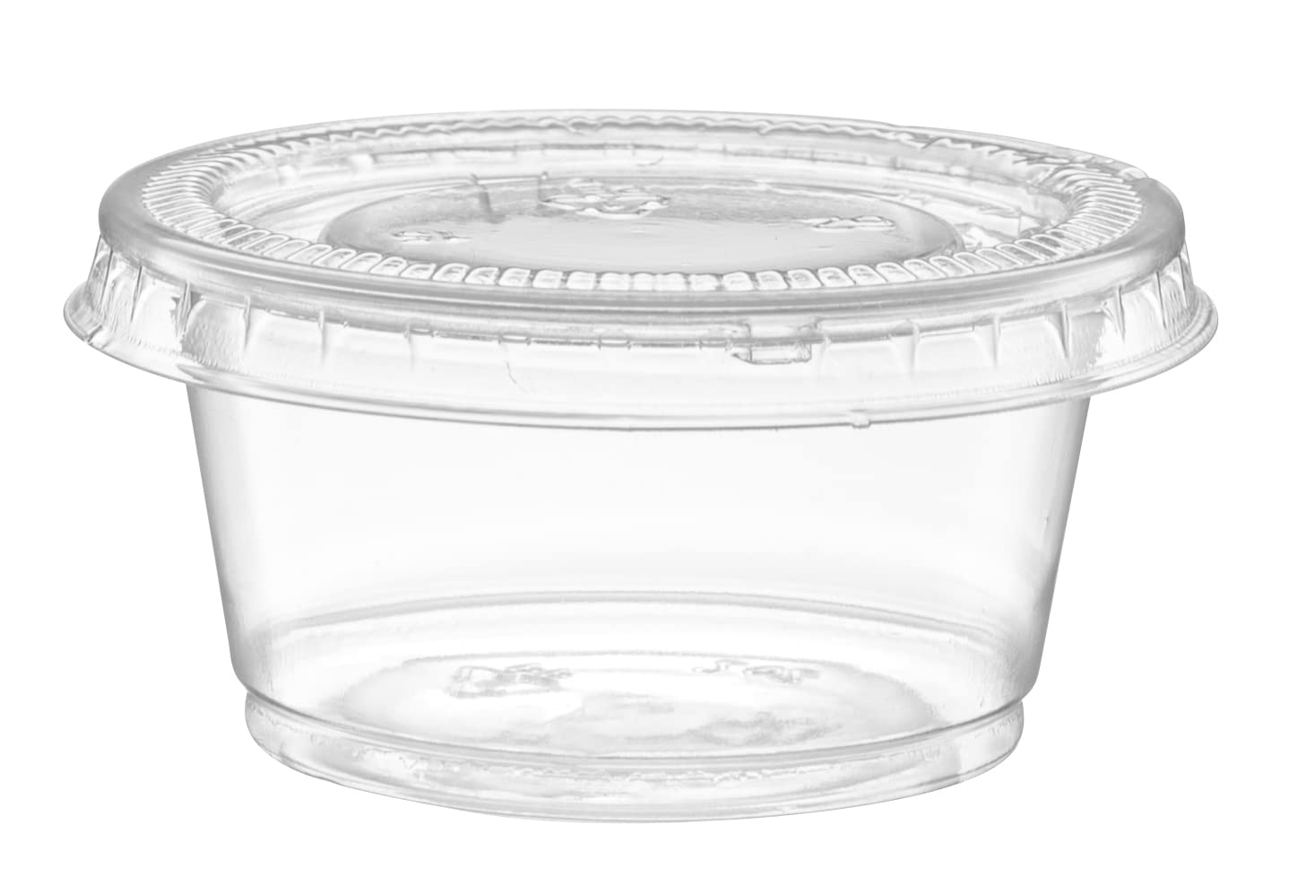(2 oz - 200 Sets) Clear Diposable Plastic Portion Cups With Lids, Small Mini Containers For Portion Meal Prep, Sauce Cups, Slime, Condiments, Medicine, Dressings, Crafts, Disposable Souffle Cups