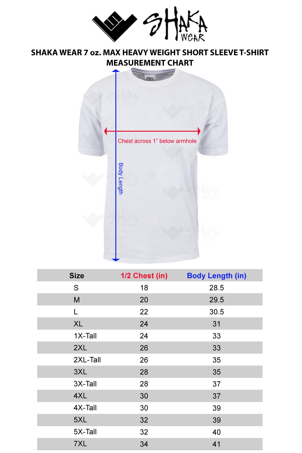 Shaka Wear Men's T Shirt – 2 Pack 7 oz Max Heavyweight Cotton Short Sleeve Crewneck Tee Top Tshirts Regular Big Size MHS02 Black 1X 2pk