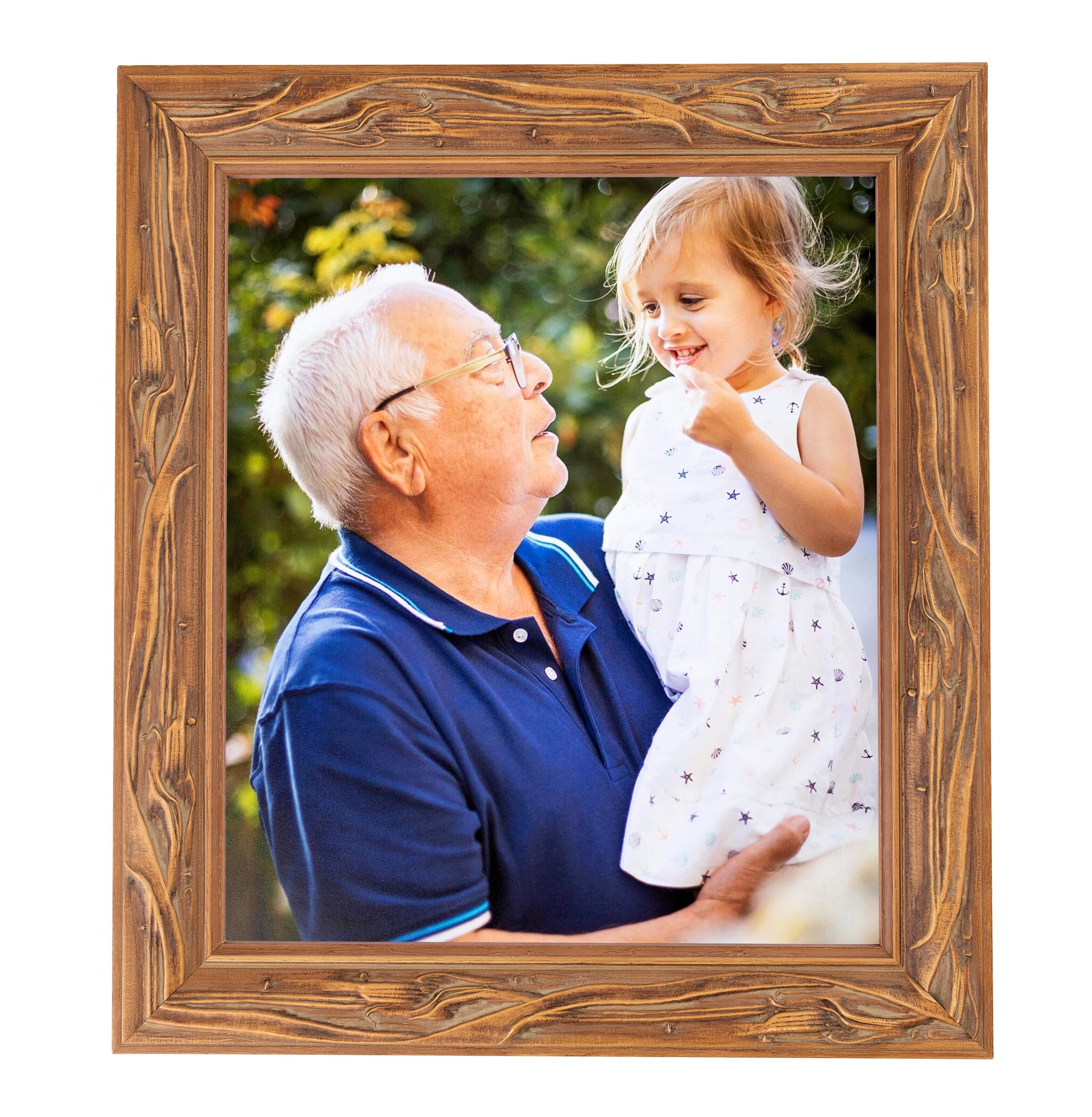 ArtToFrames 14x18 Inch Brown Picture Frame, This 1.25 Inch Custom Wood Poster Frame is Brown - Comes with Foam Backing 3/16 inch and Regular Glass (FBPLJ40023-14x18)