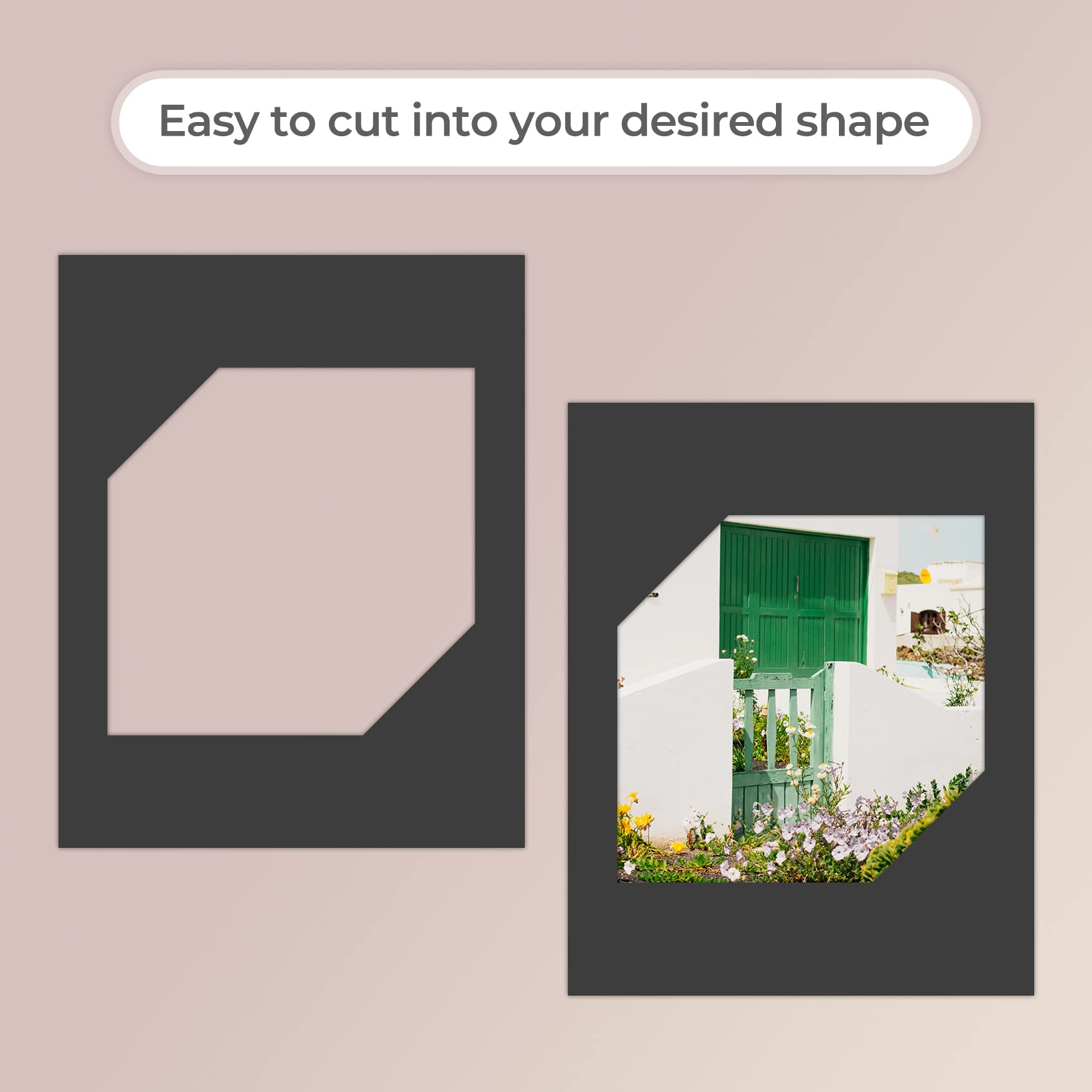 Frametory, 11x14 Black Uncut Picture Mat Boards, Backing Boards for Frames, Photos, Crafts - Pack of 12