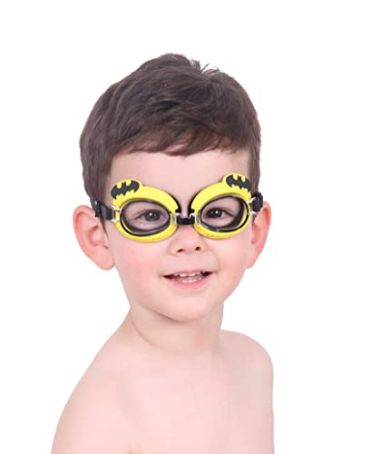 OverArm kids goggles for swimming 3-6 - Swimming Goggles for Kids under 10 (Ages 3-6) Recommended by Olympic Swimmers (Batman)