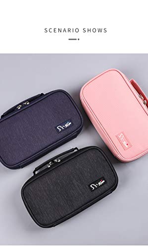 Pencil Case Large Capacity Pen Case School Large Storage Pencil Pouch Organizer case (Pink)…