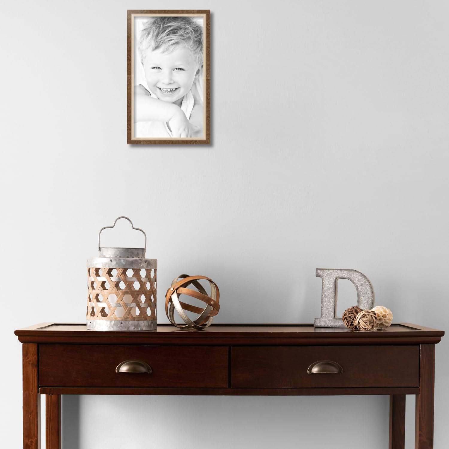ArtToFrames 10x17 Inch Multi Picture Frame, This 0.94 Inch Custom Wood Poster Frame is Other - Comes with Regular Glass and Corrugated Backing (2WOME398402-10x17)