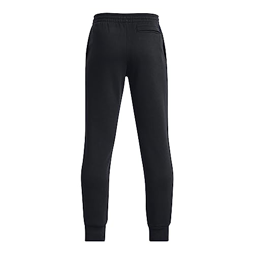 Under Armour Boys Rival Fleece Joggers, (001) Black / / White, Large
