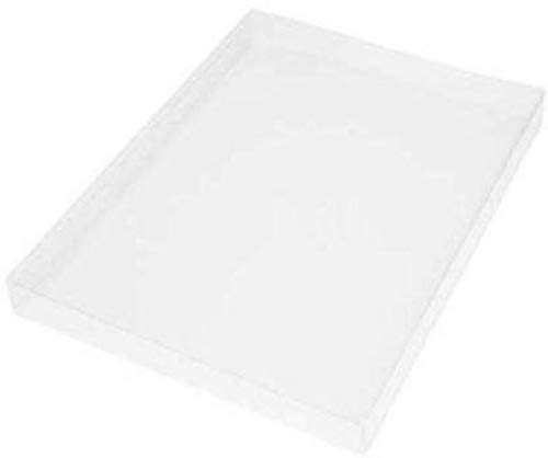 25 Kraft Paper Stationary Boxes w Clear Sleeves, 4 7/8" x 1" x 6 3/4" (Holds 10-12 Size A6 Card Sets))