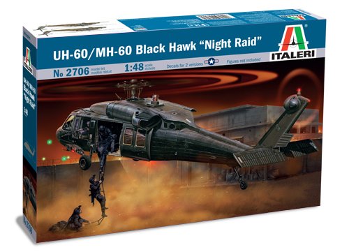 Italeri 510002706 – 1:48 UH-60A Black Hawk Night Raid
