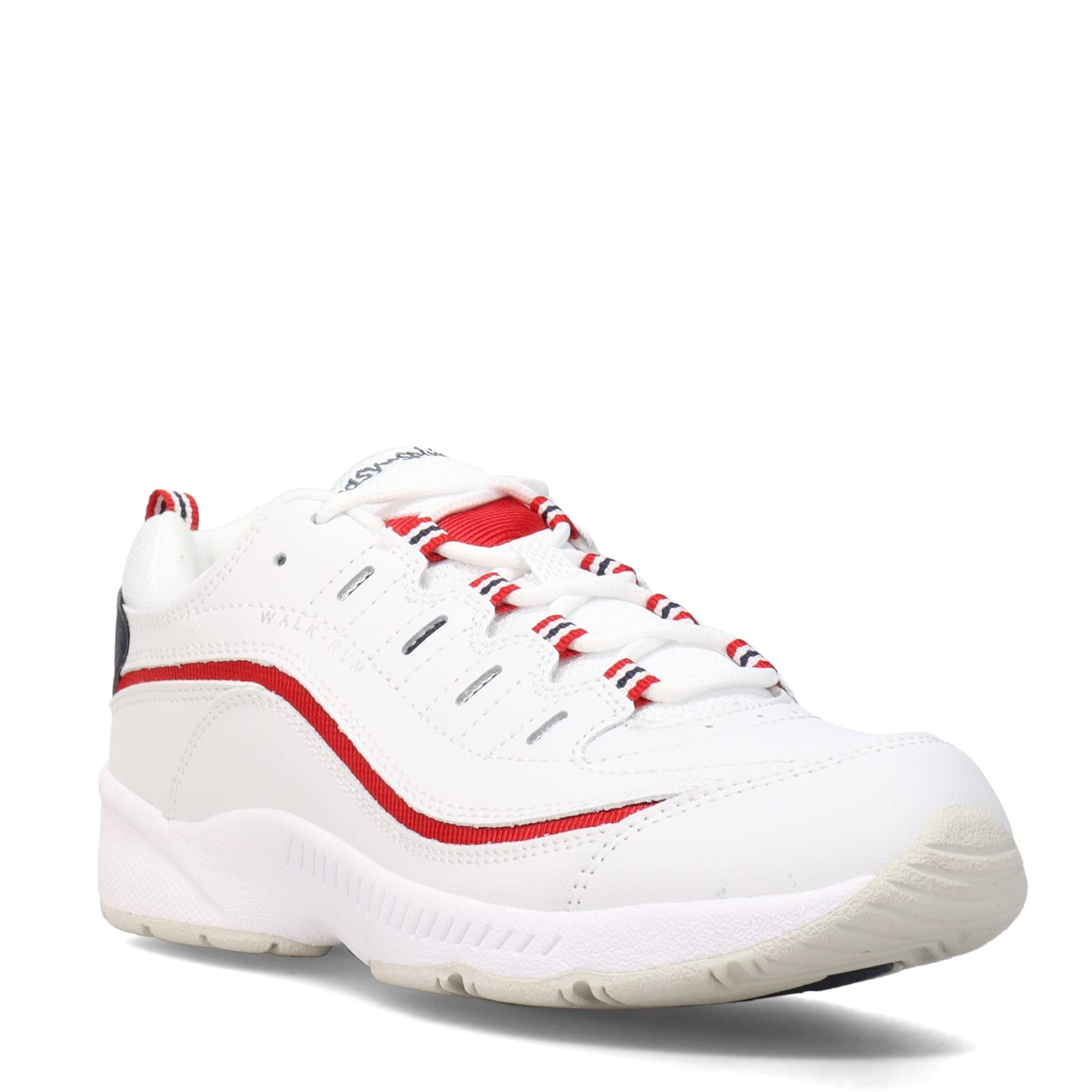Easy Spirit Women's Romy Sneaker, White/Red, 8.5 Wide