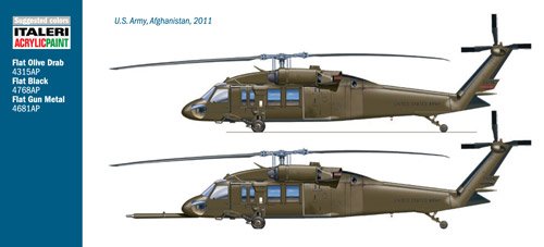 Italeri 510002706 – 1:48 UH-60A Black Hawk Night Raid