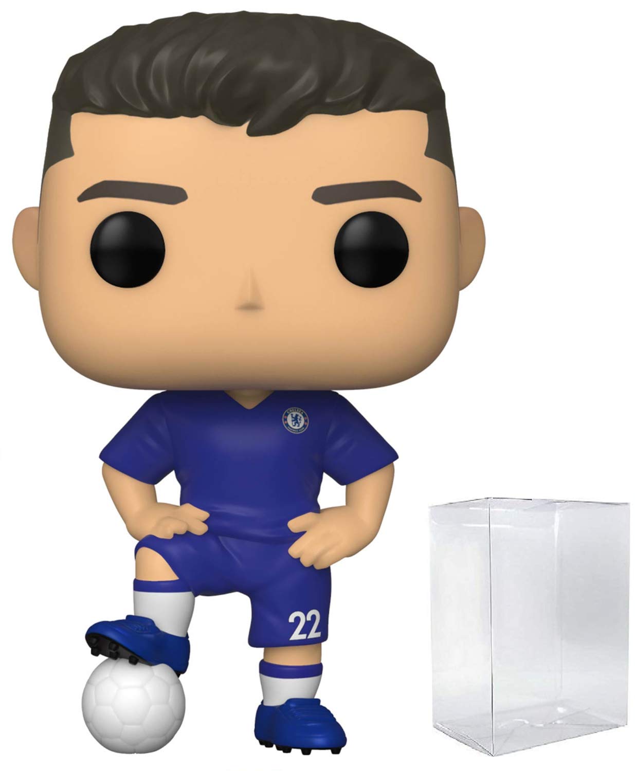 Christian Pulisic #34 Football Club Pop Sports: Soccer EPL Action Figure (Bundled with Ecotek Protector to Protect Display Box)