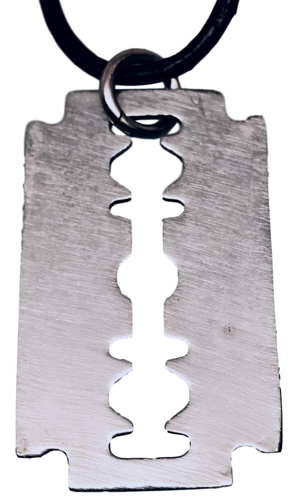 Trilogy Jewelry Pewter Faux Razor Blade Necklace/Pendant