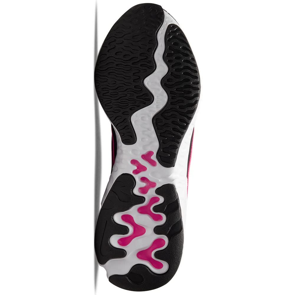 Nike Women Running Shoe, Black Pink, 8.5 US