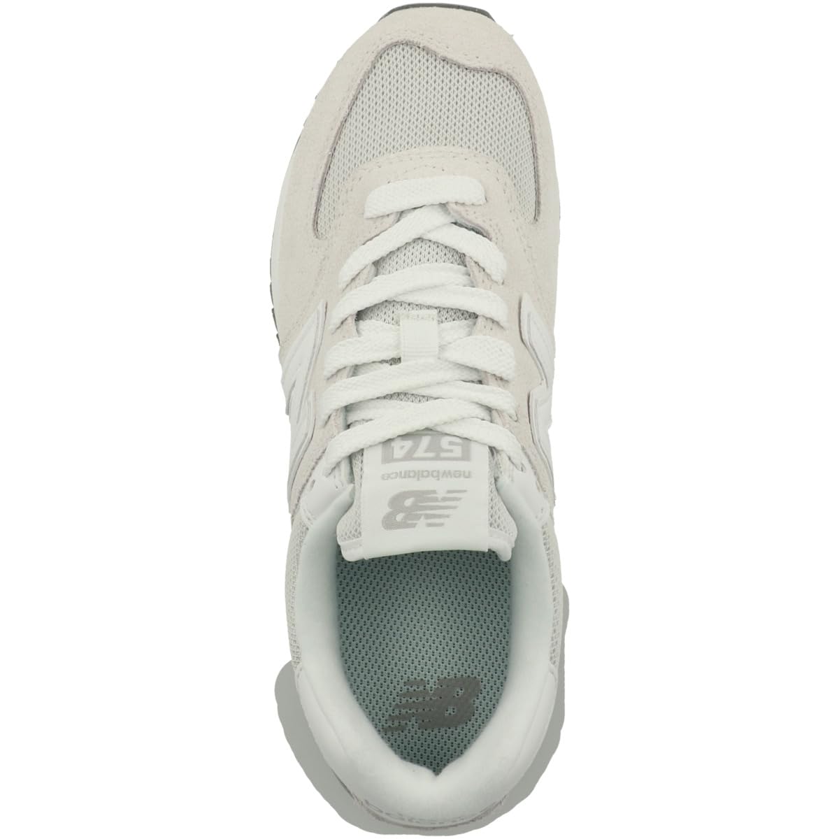 New Balance Women's 574+ Sneakers, Reflection | Rain Cloud, Grey, 10 Medium US