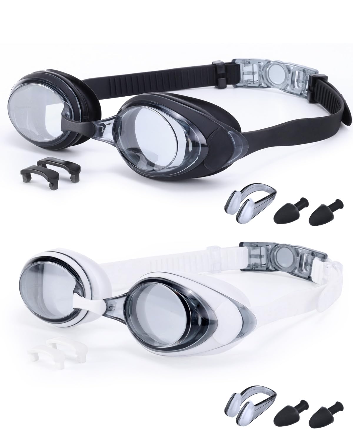 Voph Swimming goggles 2 pack, Anti Fog & UV Swim Goggles, Leak-proof Soft Silicone Swimming Goggles Adult Men Women Youth