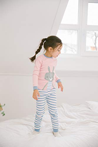 VAENAIT BABY Kids Girls Sleepwear Pajama 2pcs Set Pink Bunny 3T/M