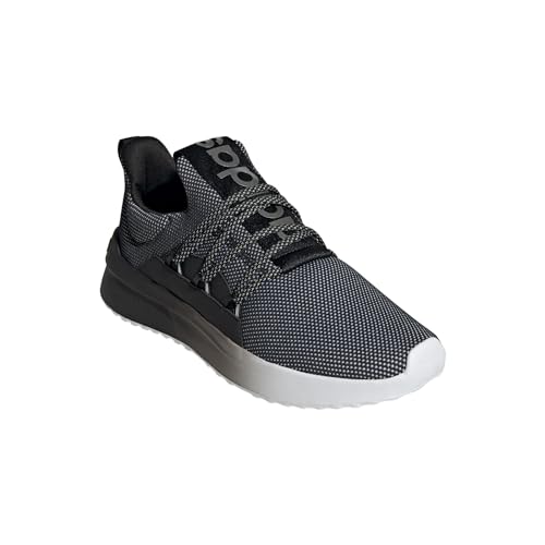 adidas Men's Lite Racer Adapt 5.0 Running Shoe, White/Black/White (Wide), 11
