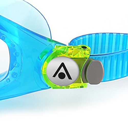 Aqua Sphere Seal Kid 2 Kids Swim Goggles - Ultimate Underwater Vision with Comfort, Anti Scratch Lens & Hypoallergenic | Unisex Children, Clear Lens, Turquoise/Turquoise Frame (MS5064343LC)