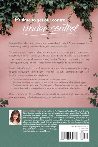 It's All Under Control: A Journey of Letting Go, Hanging On, and Finding a Peace You Almost Forgot Was Possible