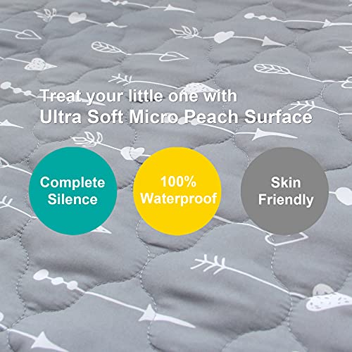 Trifold Square Playard/Playpen Mattress Topper & Square Waterproof Play Yard Mattress Cover,Arrow Print