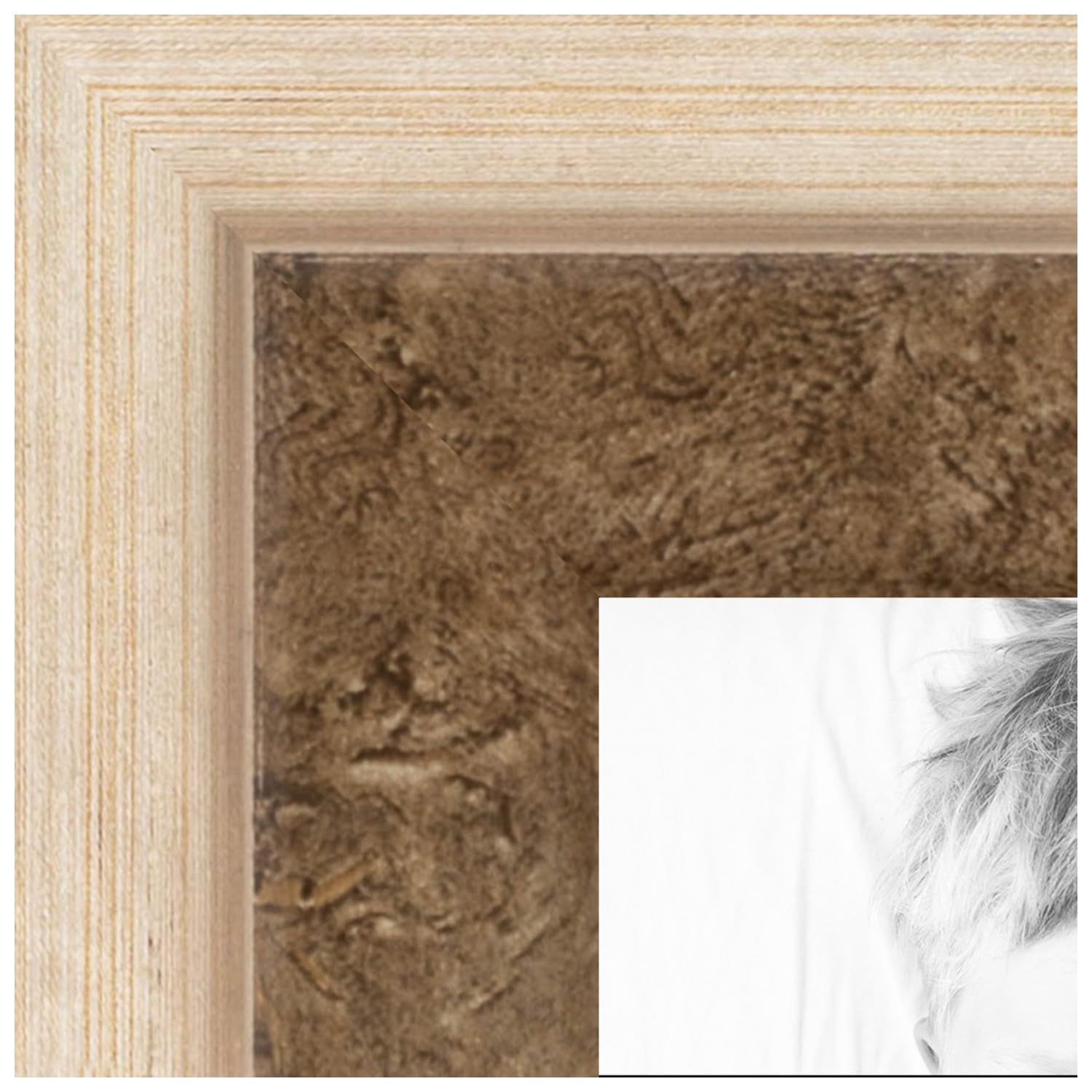 ArtToFrames 12x16 Inch Multi Picture Frame, This 0.94 Inch Custom Wood Poster Frame is Other - Comes with Foam Backing 3/16 inch and Regular Glass (FBPLE398402-12x16)