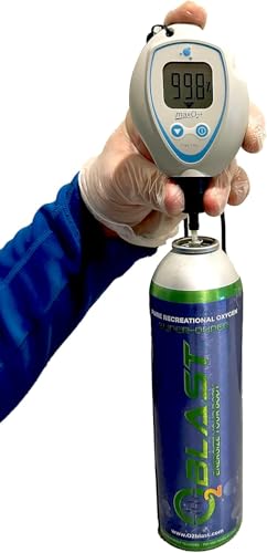 O2 Blast, Pure Oxygen Supplement, 10L Portable Can with Custom Breathing Mask for Respiratory Support, Elevate Oxygen Levels, Speed Recovery Time, Perfect for High Altitude & Sports Recovery (12-Pack)