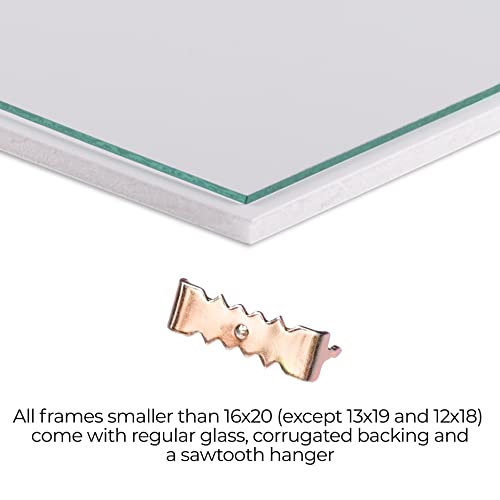 ArtToFrames 8x20 Inch Multi Picture Frame, This 0.94 Inch Custom Wood Poster Frame is Other - Comes with Foam Backing 3/16 inch and Regular Glass (FBPLE398402-8x20)
