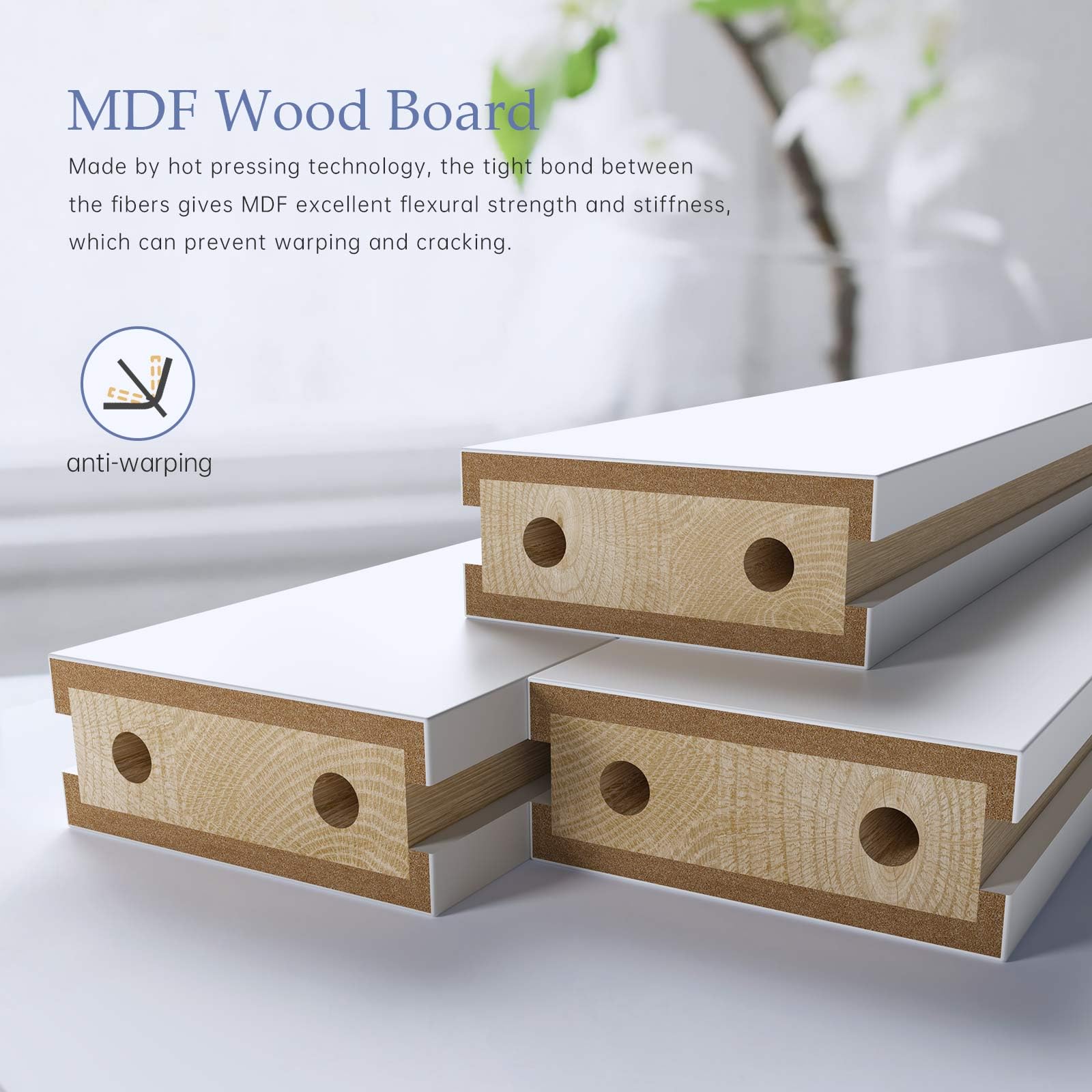 ROYMELO 36x84 Inch White Sliding Barn Door Slab and 6.6ft Hardware Kit Included, MDF Wood Panel Covered with Water-Proof Scratch-Proof PVC Surface, Easy to Clean, Simple DIY Assembly