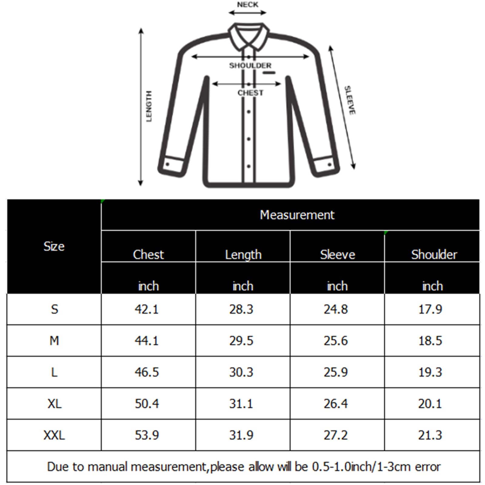 Manwan walk Men's Plaid Button Down Shirts Slim Fit Long Sleeve Casual Business Shirts Red/Black XL