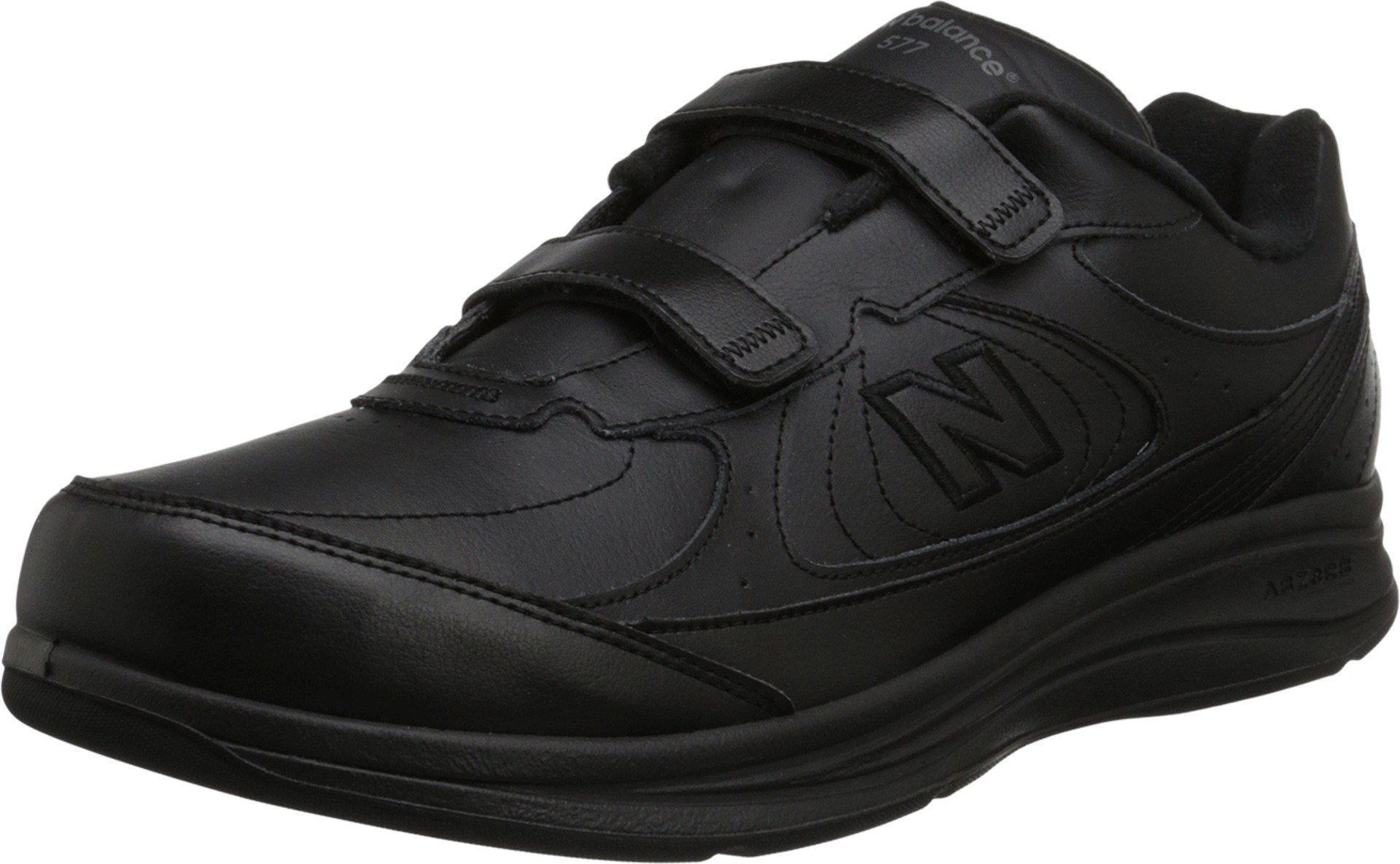 New Balance Men's 577 V1 Hook and Loop Shoe, Black, 10.5 X-Wide
