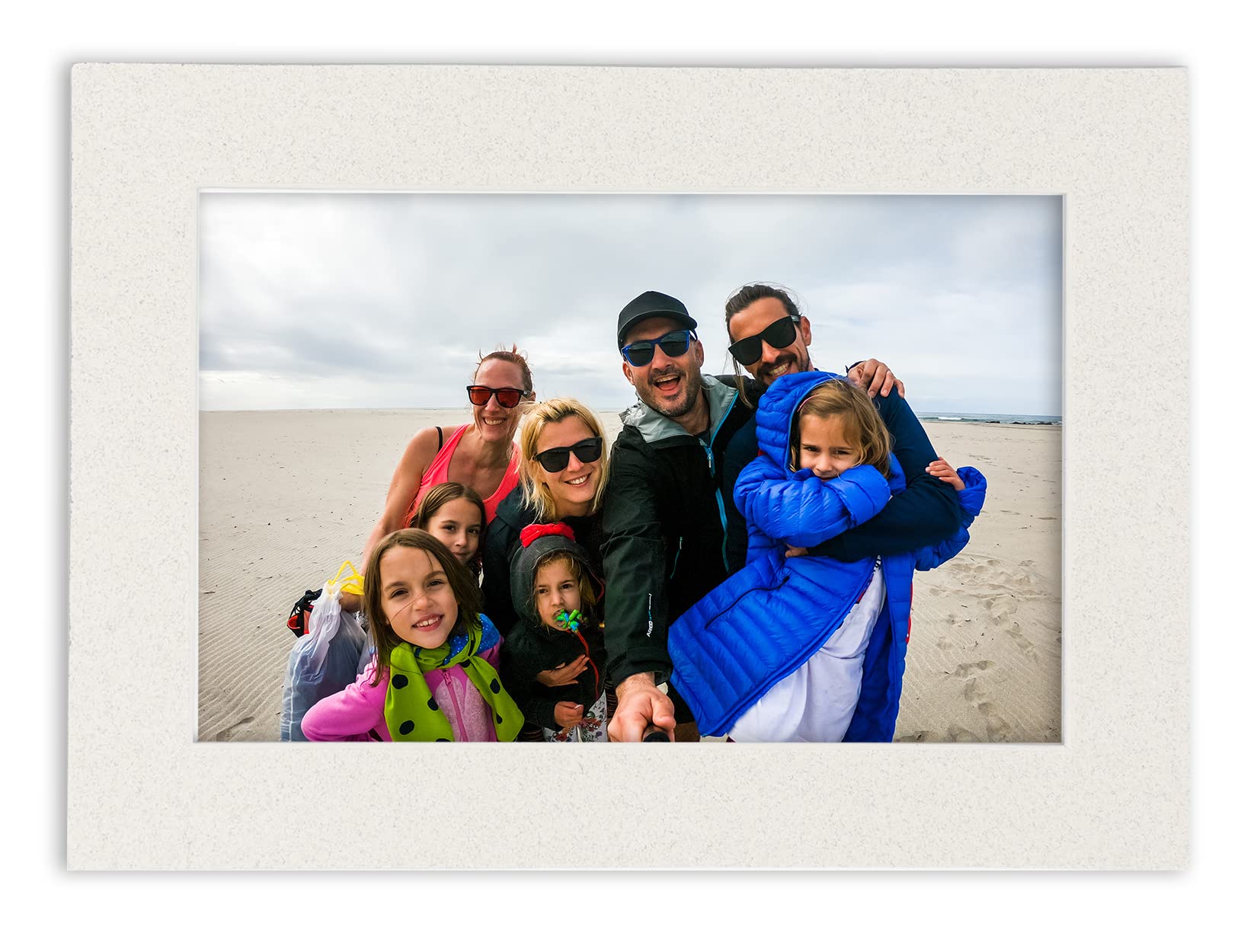 16x20 Bevel Mat Cut for 12x16 Photos - Acid Free Oyster Shell White Precut Matboard - for Pictures, Photos, Framing - 4-ply Thickness