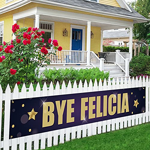 Bye Felicia Large Banner, Good Bye Banner, Divorce Party Break up Party Lawn Sign Porch Sign, Moving Party Goodbye Party Decorations Supplies, Indoor Outdoor Backdrop 8.9 x 1.6 Feet