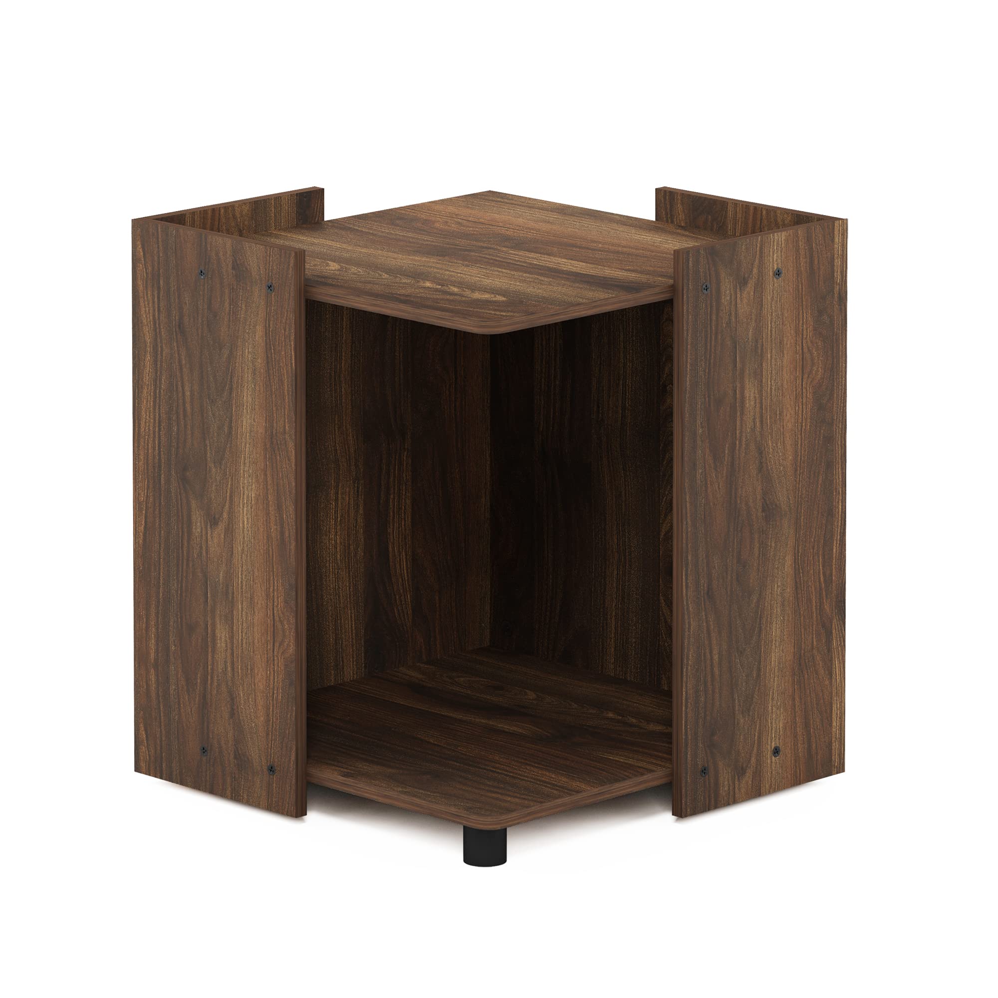 Furinno Peli Cat Litter Box Enclosure, Small, Columbia Walnut