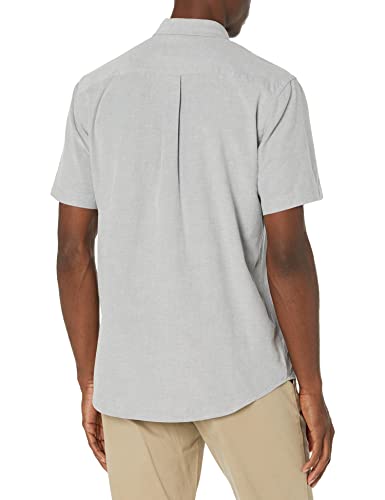 Amazon Essentials Oxford Shirts for Men - Regular-Fit, Short-Sleeve, Grey, X-Large