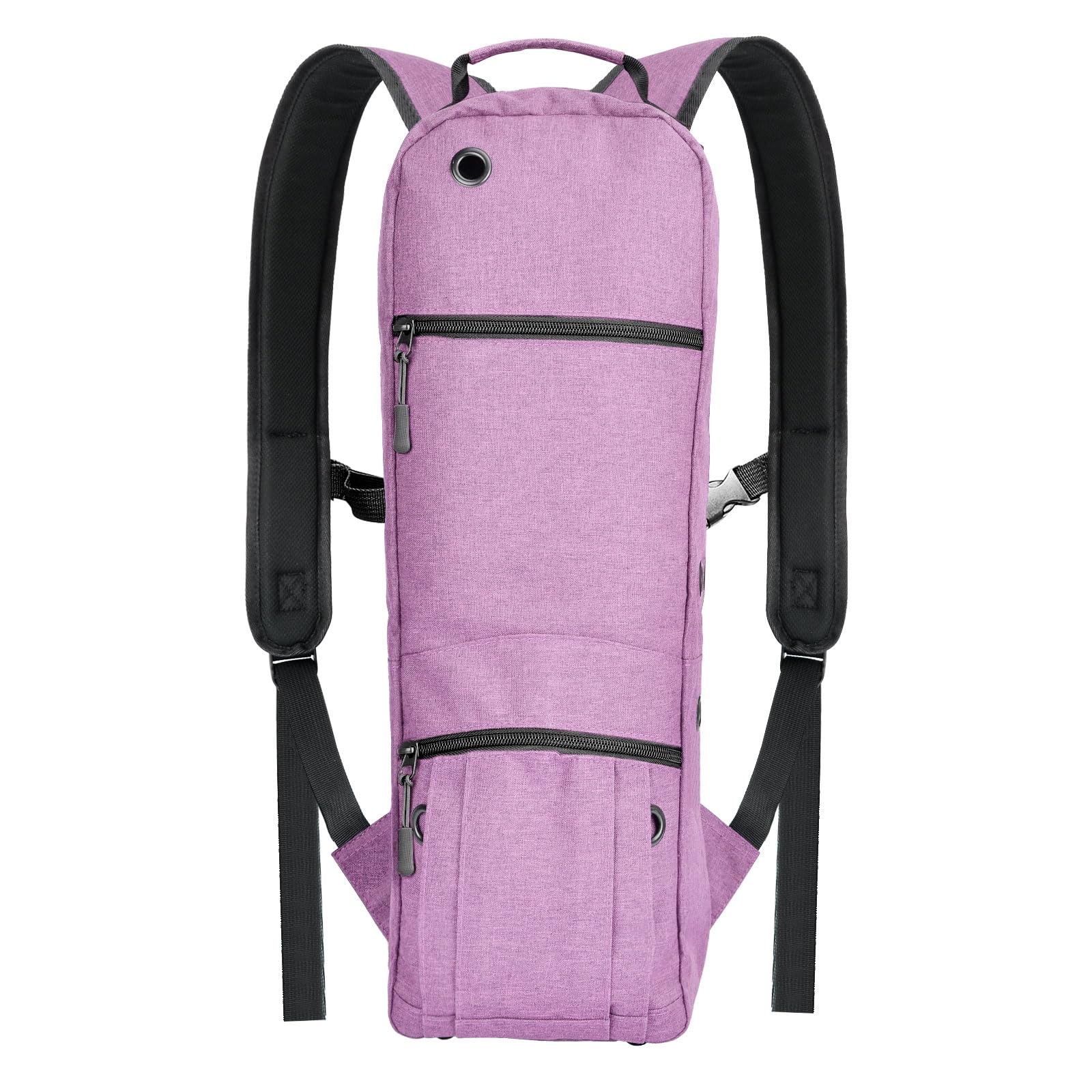 iGuerburn Oxygen Tank Backpack Size D, Portable Oxygen Backpack for D/M15 JD/M22 Cylinder Bag O2 Tank Carrier Holder for Travel (Purple)