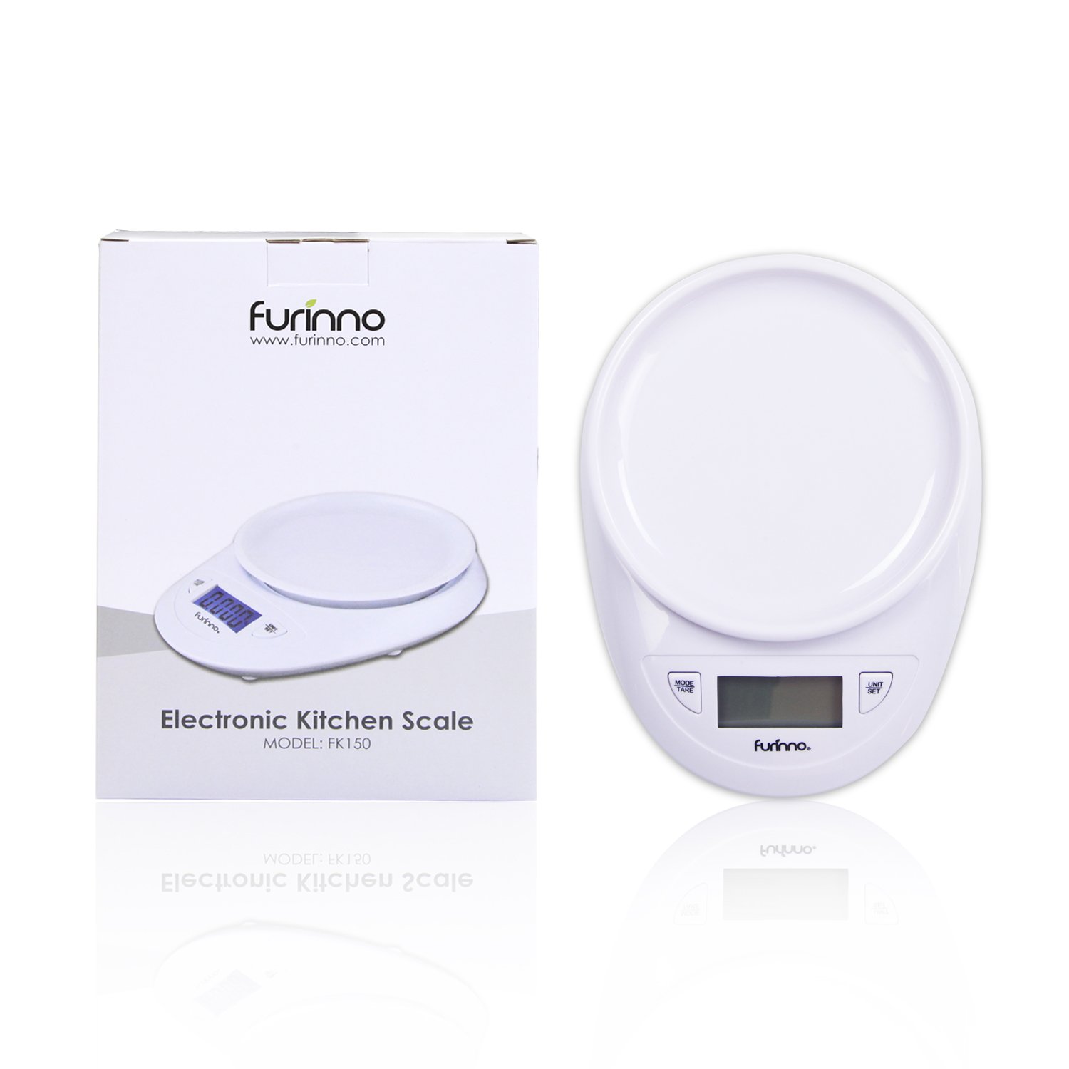 Furinno DaPur Precision Kitchen Scale, White