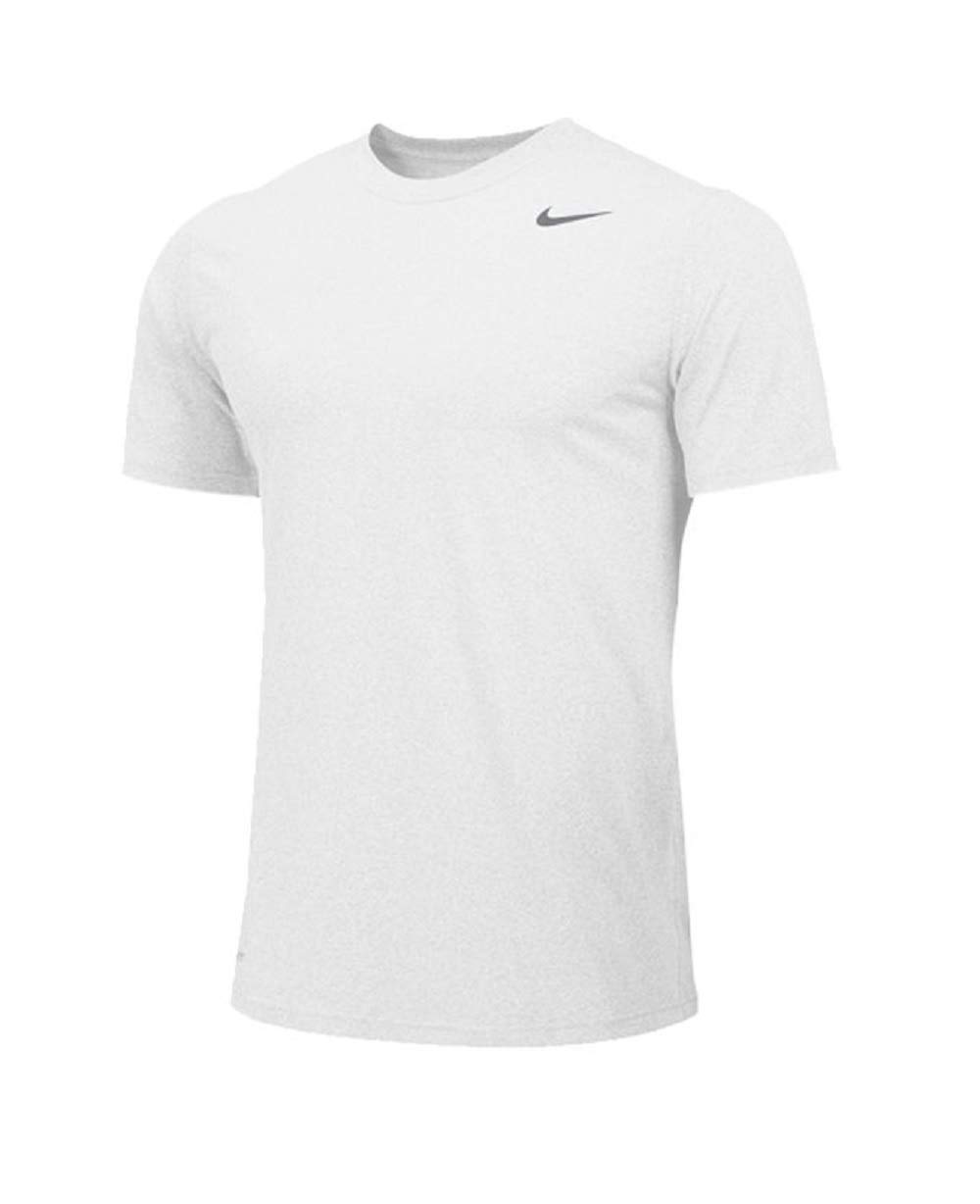 Nike Mens Team Legend Short Sleeve Crew T-Shirt (as1, Alpha, m, Regular, Regular, White)