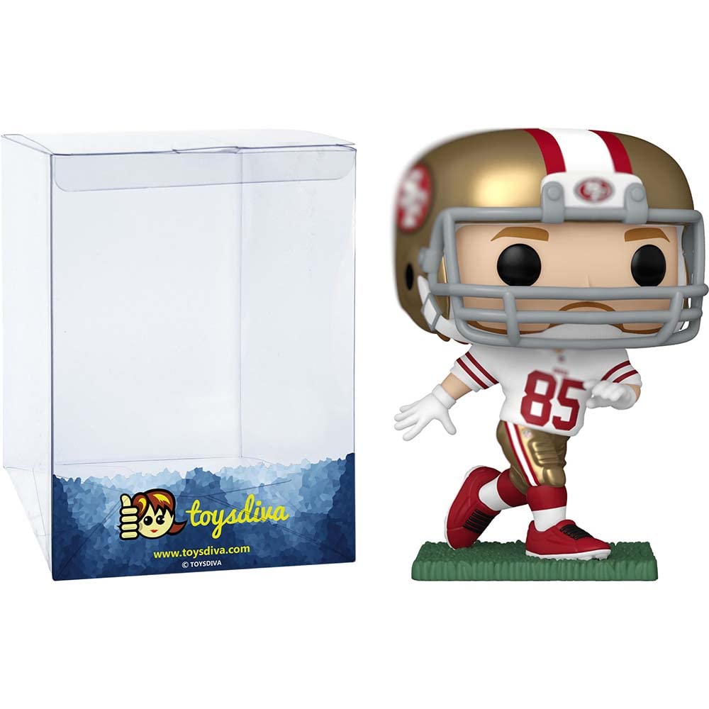 Georg e Kittle: P o p ! Football Vinyl Figurine Bundle with 1 Compatible 'ToysDiva' Graphic Protector (167-65682 - B)