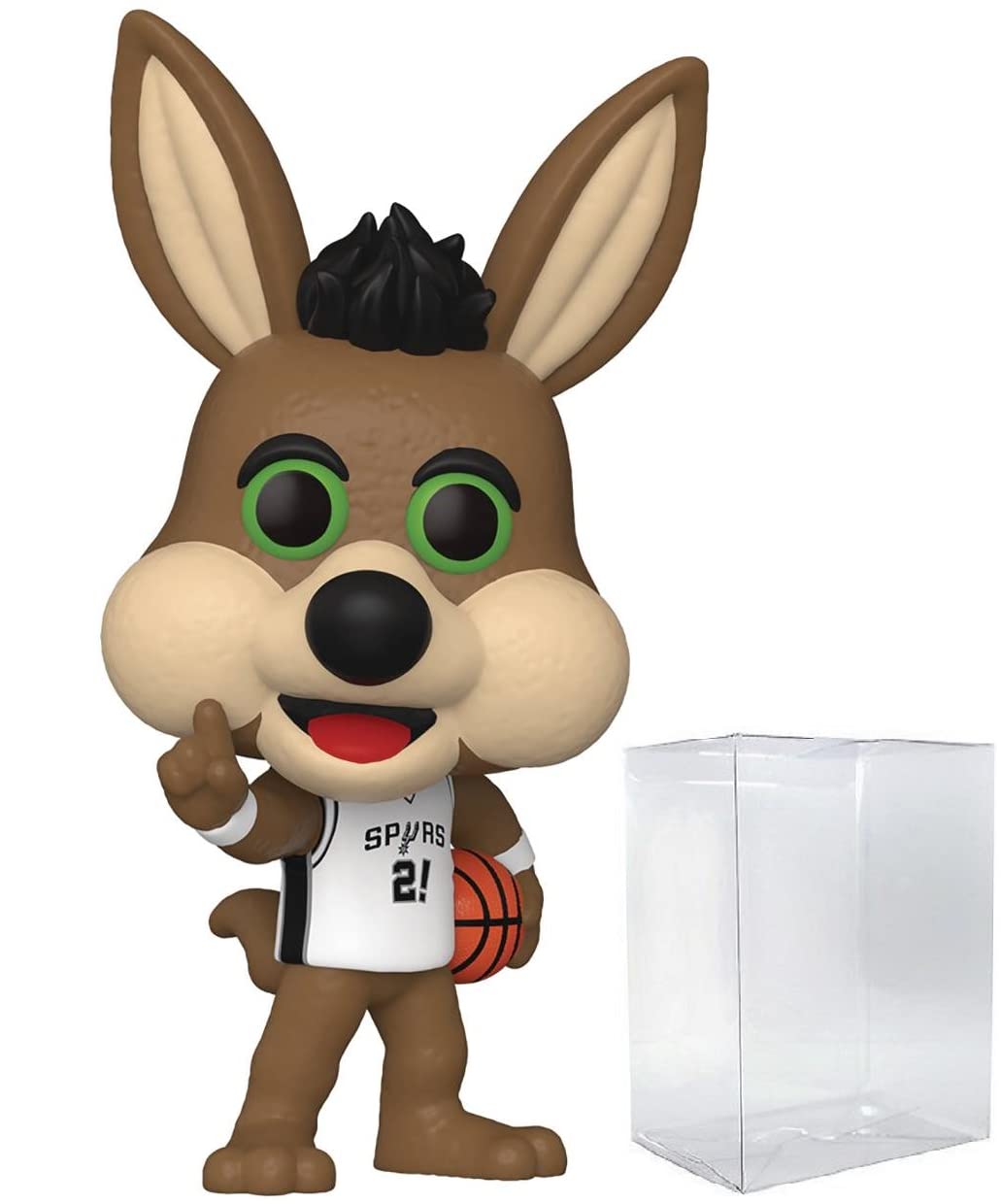 POP NBA Mascots: San Antonio - The Coyote Funko Pop| Vinyl Figure (Bundled with Compatible Pop Box Protector Case), Multicolor, 3.75 inches
