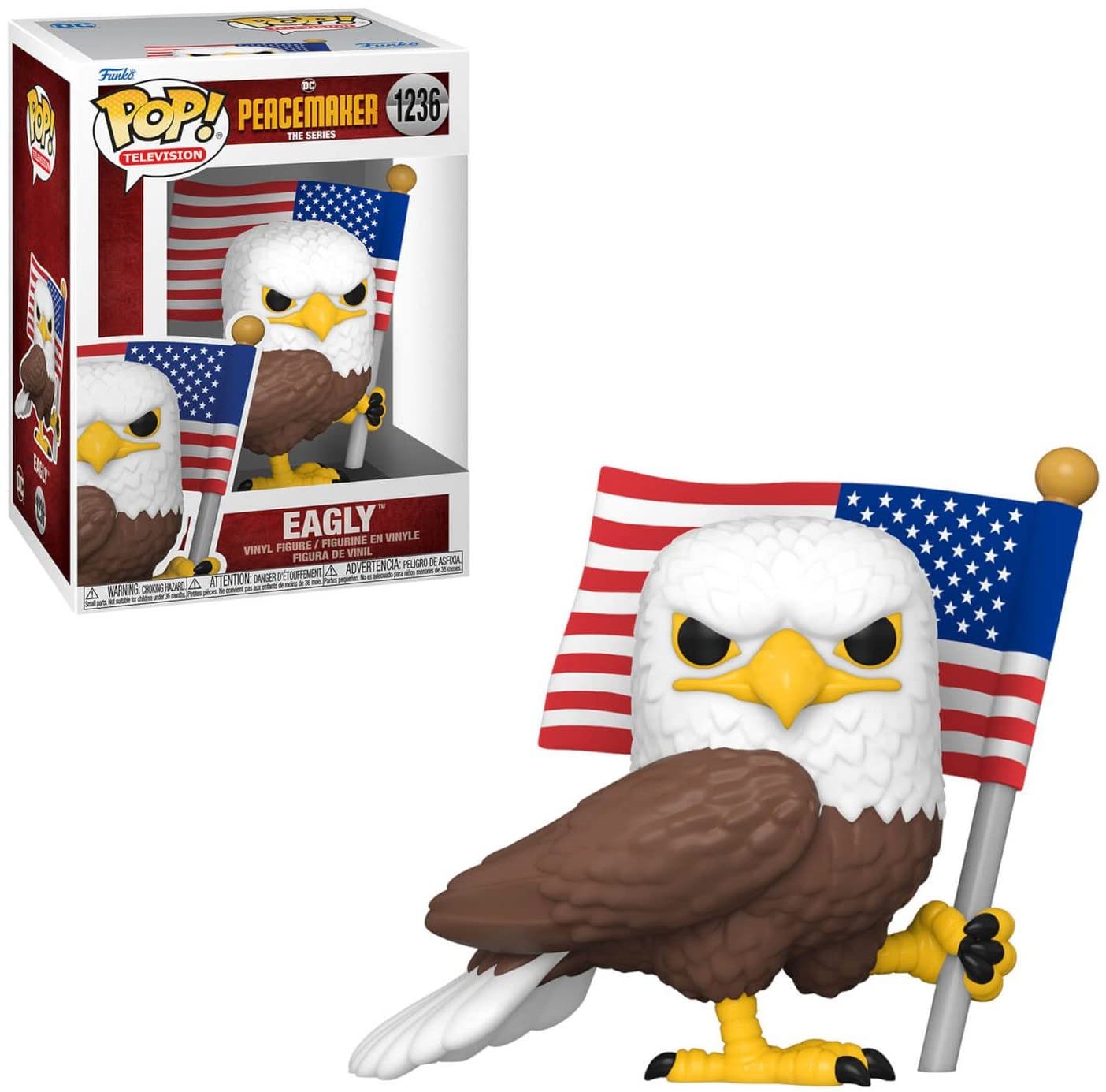 POP Peacemaker - Eagly Funko Vinyl Figure (Bundled with Compatible Box Protector Case), Multicolored, 3.75 inches