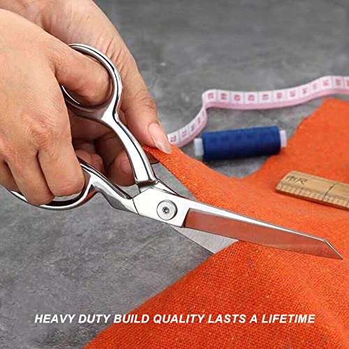 TONMA Sewing Scissors [Made in Japan] 9 Inch Professional Fabric Scissors, Industrial Japanese Solid Stainless Steel Dressmaker Tailor Shears, Ideal for Cutting Fabric Cloth Denim Leather