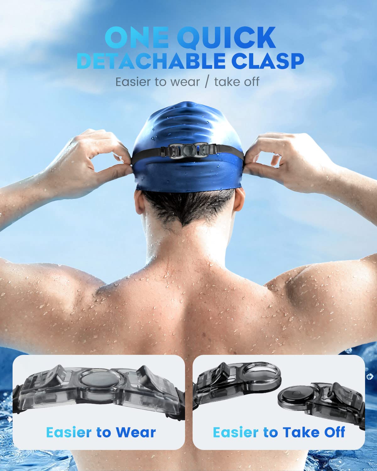Victoper Adjustable Swim Goggles 2 Pack, Anti Fog&UV Swimming Goggles for Audlt, No Leaking Swim Glasses for Men Women Youth