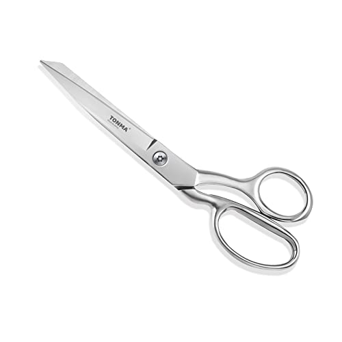 TONMA Sewing Scissors [Made in Japan] 9 Inch Professional Fabric Scissors, Industrial Japanese Solid Stainless Steel Dressmaker Tailor Shears, Ideal for Cutting Fabric Cloth Denim Leather