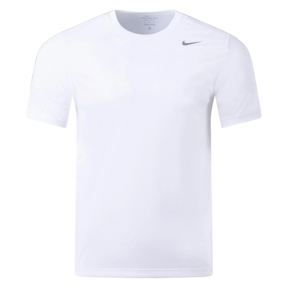 Nike Mens Team Legend Short Sleeve Crew T-Shirt (as1, Alpha, m, Regular, Regular, White)