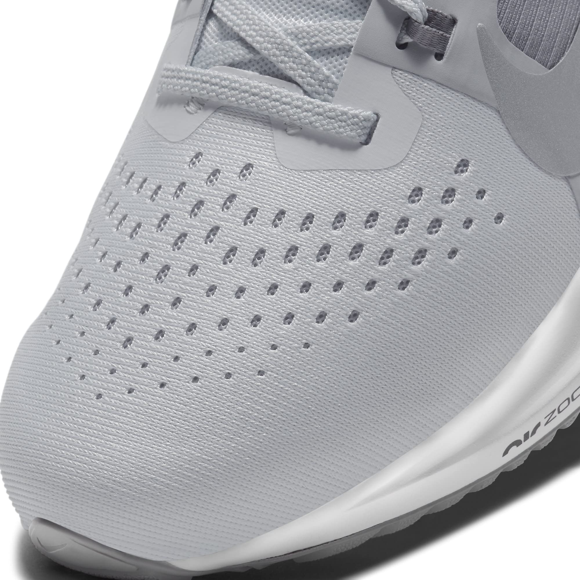 Nike Women's Air Zoom Vomero 15 Running Shoe, Pure Platinum/Metallic Silver, 9 M US