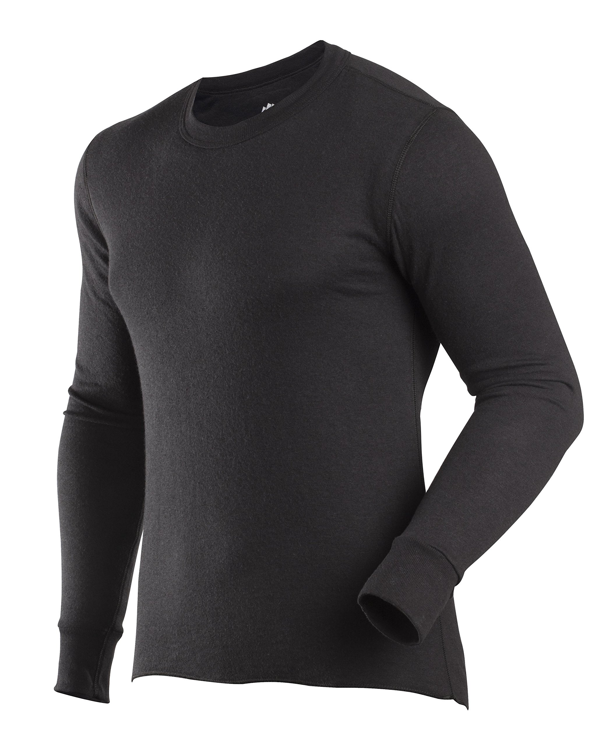 ColdPruf Men's Basic Active Wear Crew Top, Black, 3X Tall