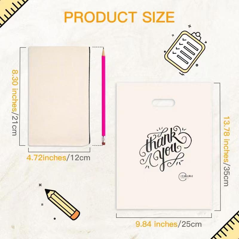 Visbouble 10 Pack Blank Craft DIY Canvas Makeup Bag - Cosmetic Bag with Zipper, Plain Pencil Case Pen Pouch for Cricut, Travel Toiletry Small Bag with 10 PCS Individual Gift Packaging