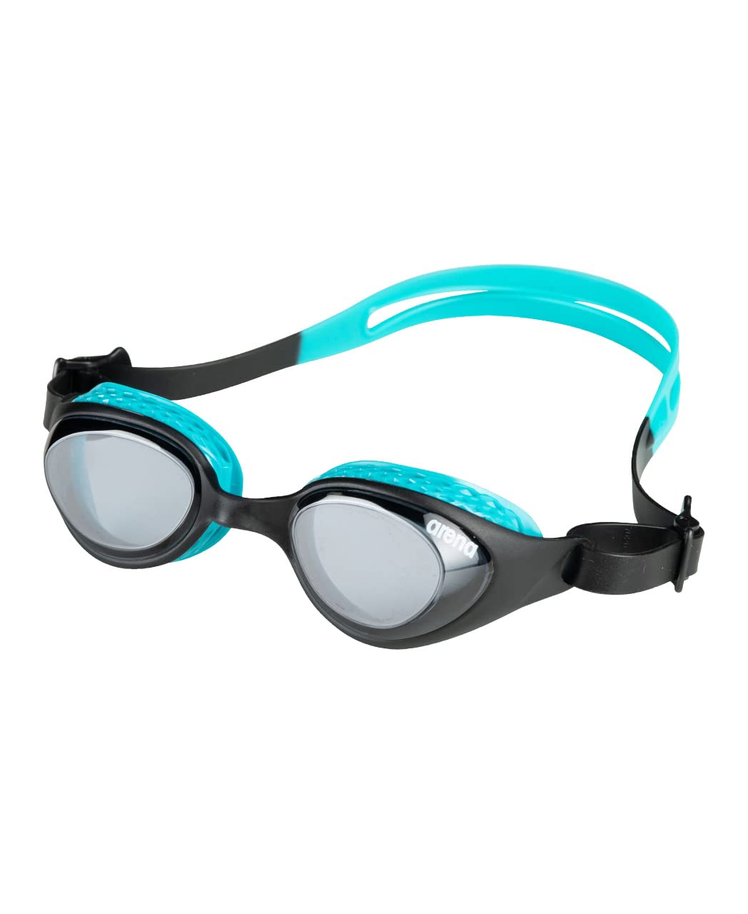ARENA Unisex Kids Junior Air Goggles for Swimming Ages 6 to 12 Air Seals Anti-Fog Coating Non-Mirror Lens Adjustable Strap, Smoke/Black